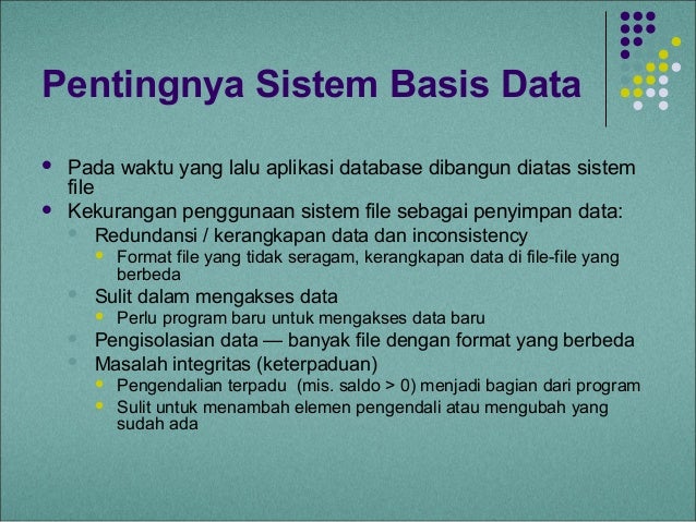 Data Informasi: Basis Data