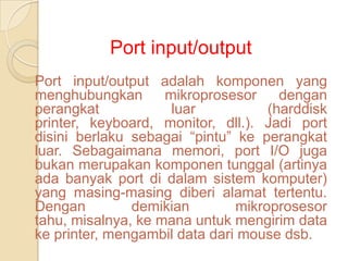 Arsitektur dasar komputer | PPTX