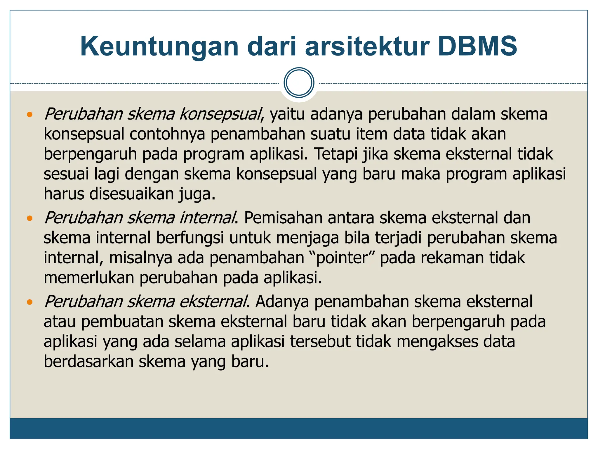 ARSITEKTUR DBMS DENGAN TEMA YANG MENARIK | PPT