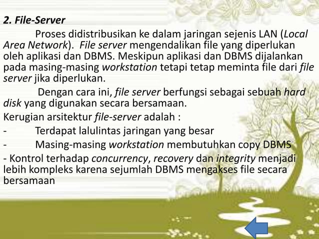 Arsitektur dbms multiuser | PPTX