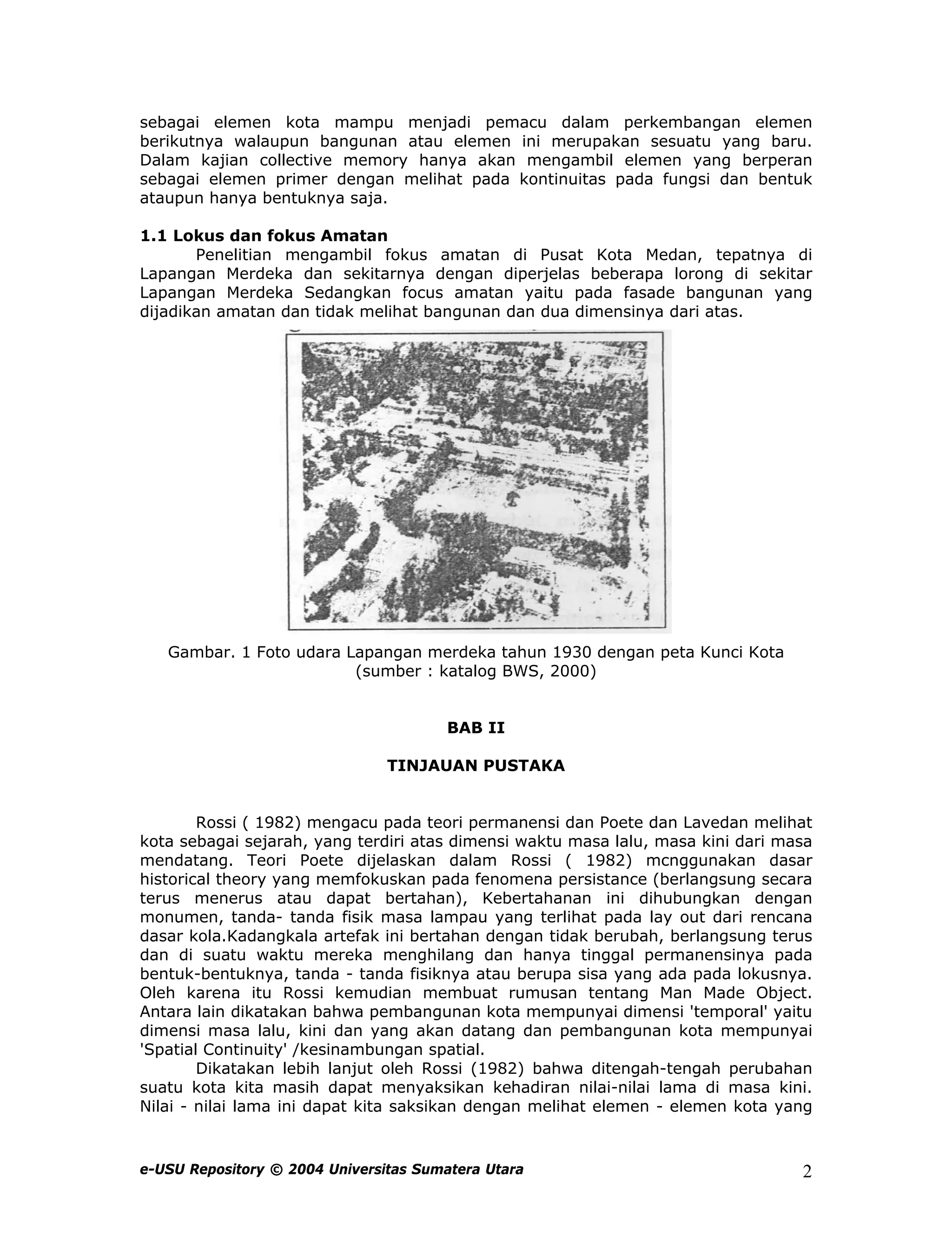 Arsitektur disekitar lapangan merdeka medan wahyu | PDF