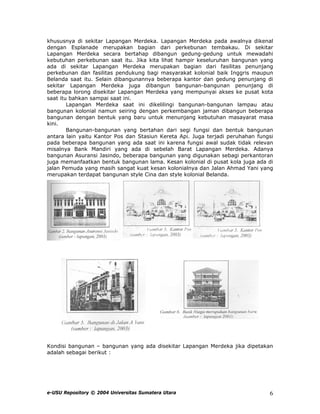 Arsitektur disekitar lapangan merdeka medan wahyu | PDF