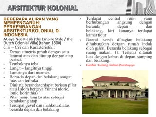 Arsitektur kolonial | PPTX