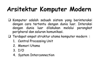 Arsitektur komputer | PPTX