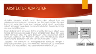 Arsitektur komputer | PPSX