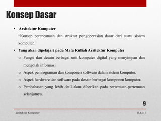 Arsitektur komputer pertemuan 1 | PDF