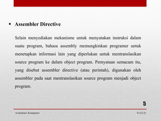 Arsitektur komputer pertemuan 10 | PDF