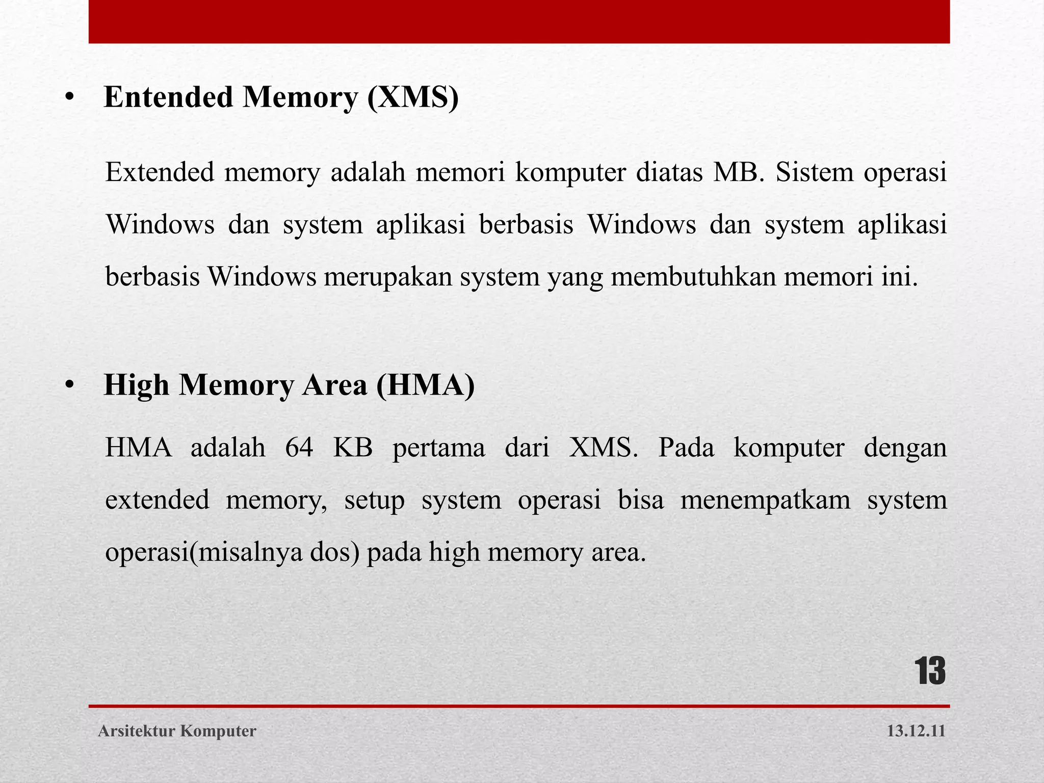 Arsitektur komputer pertemuan 12 | PPT