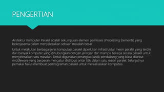 Arsitektur komputer paralel | PPTX
