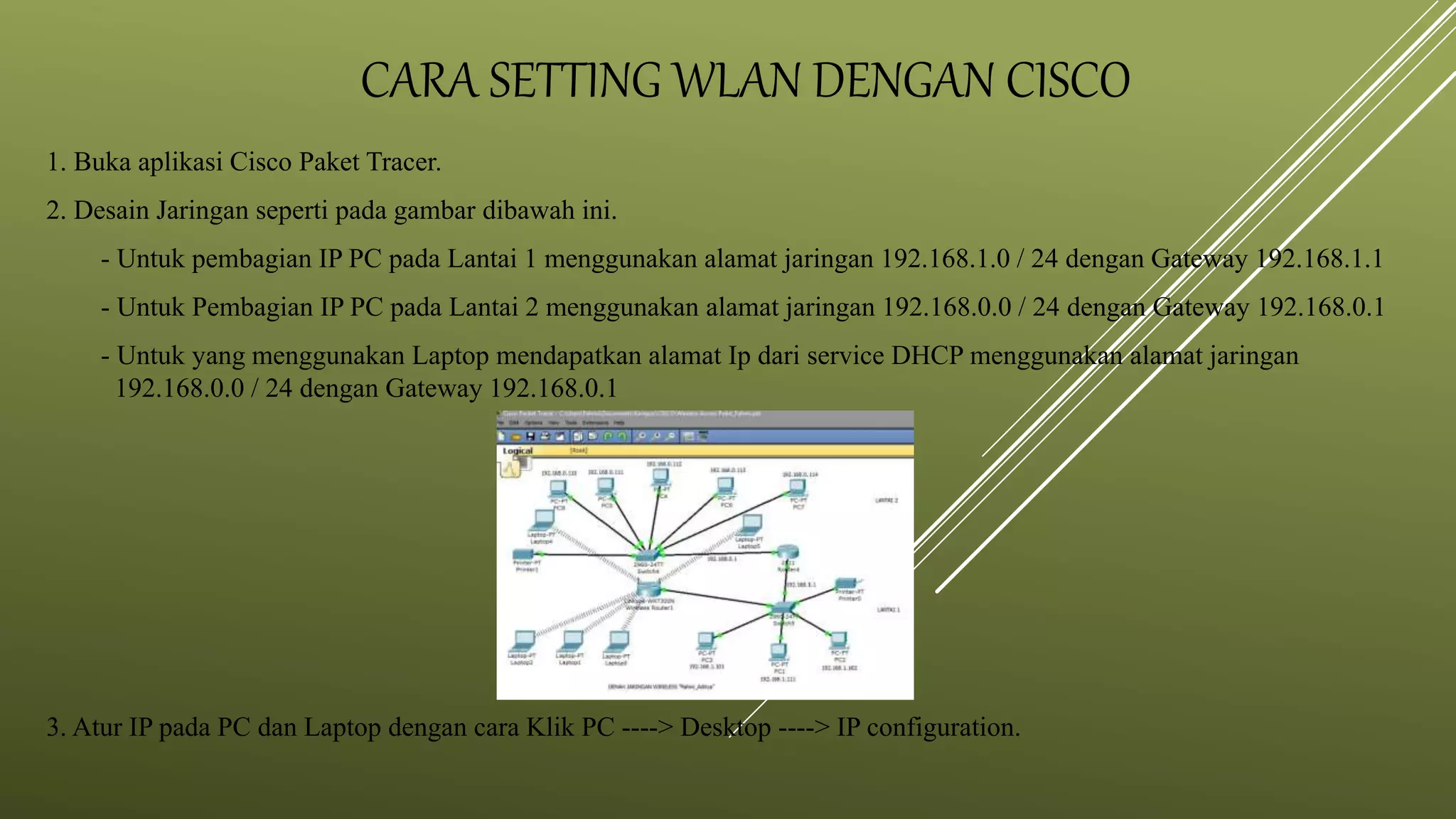 Arsitektur komputer Setting Wlan dengan Cisco | PPT