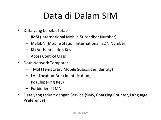 Arsitektur network gsm | PPT