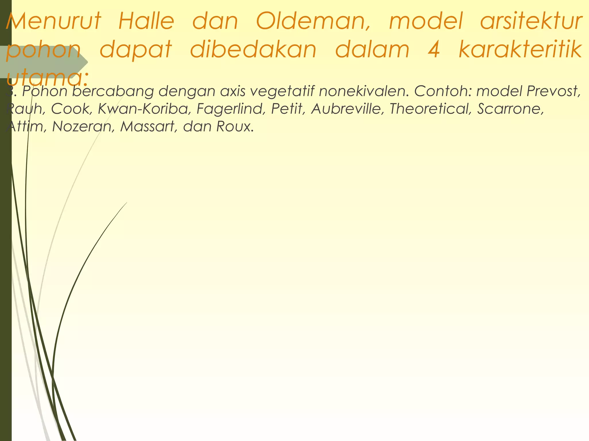 Arsitektur pohon | PPT