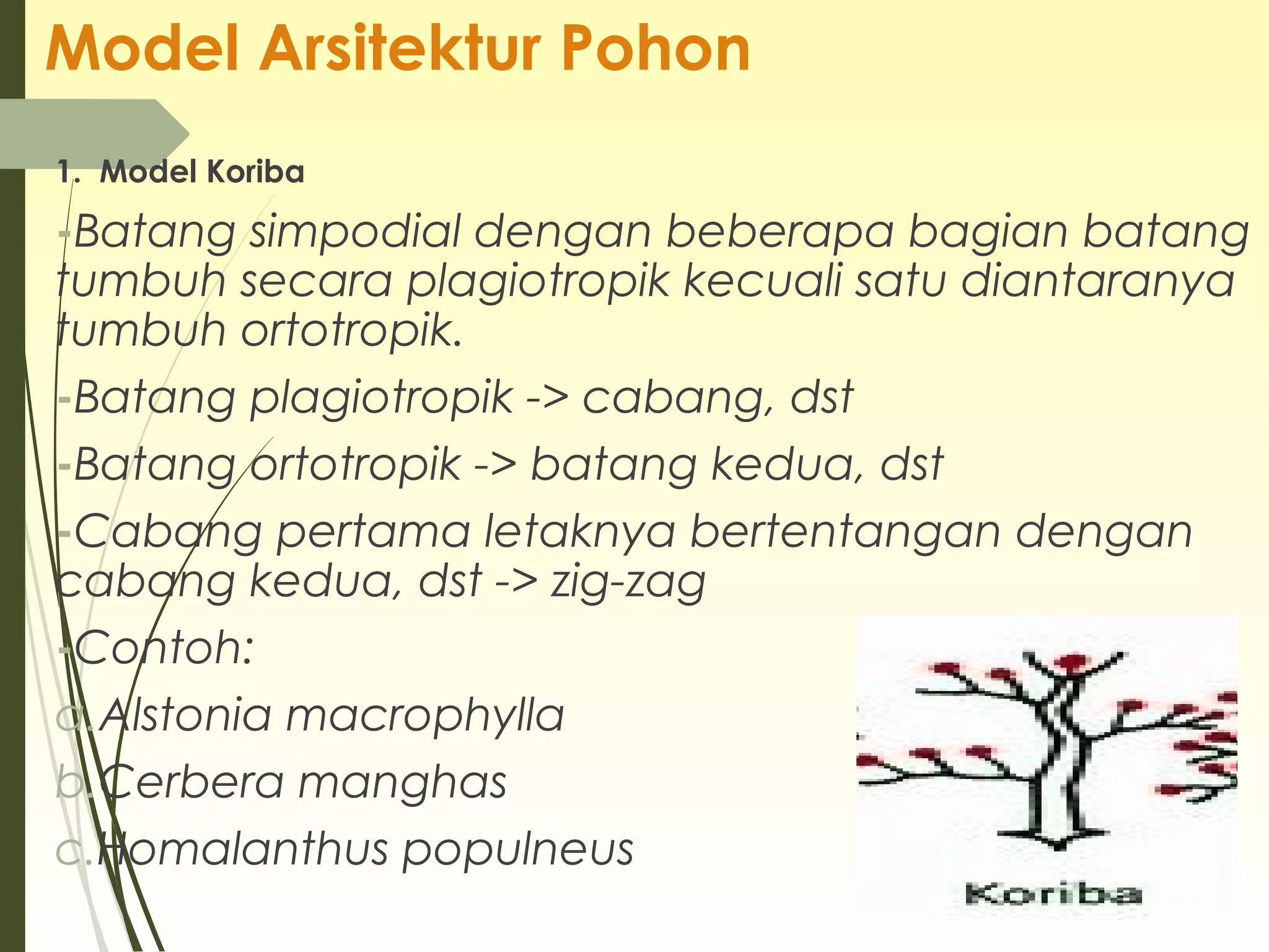 Arsitektur pohon | PPT