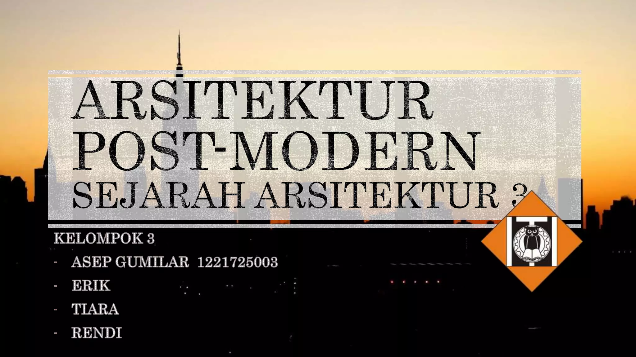 Arsitektur post modern | PPTX