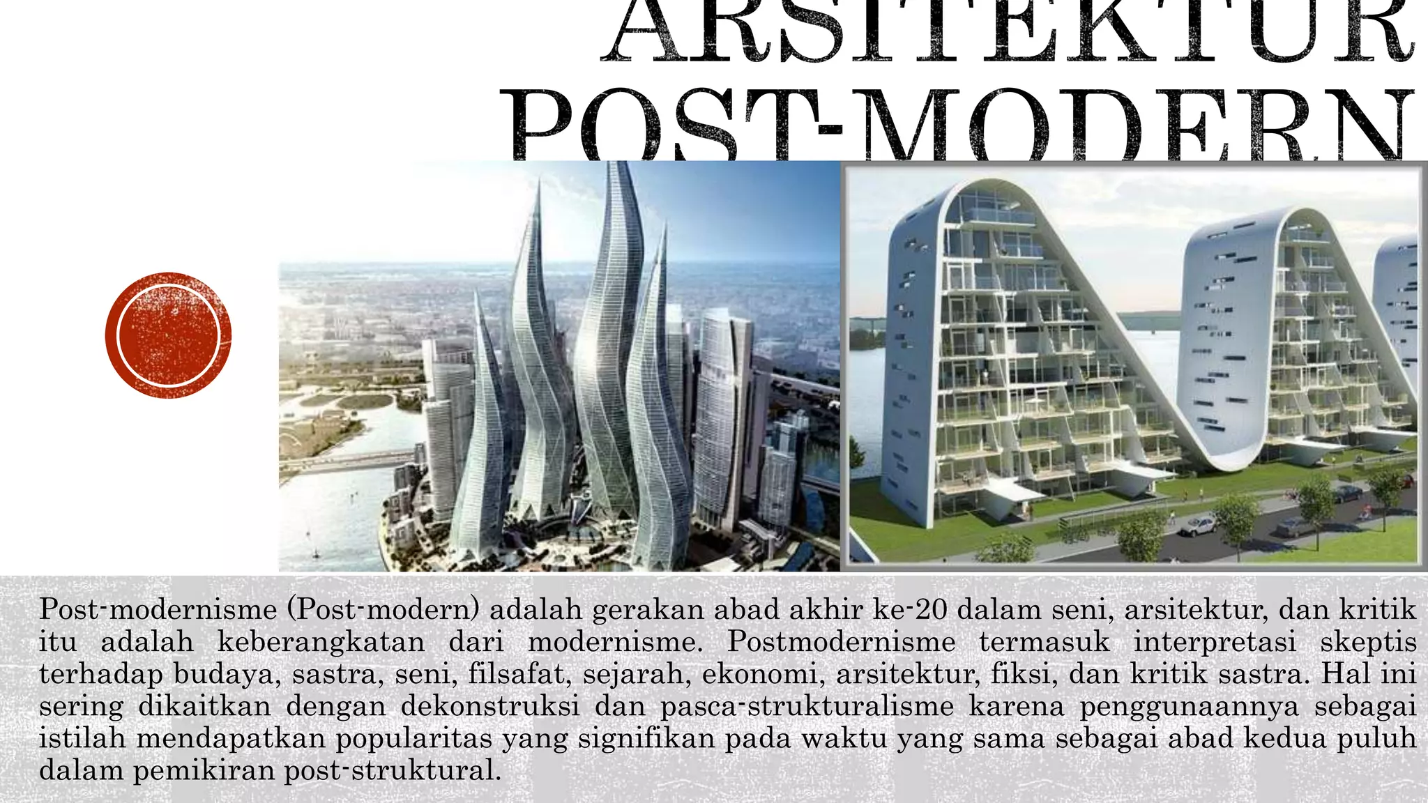 Arsitektur post modern | PPTX