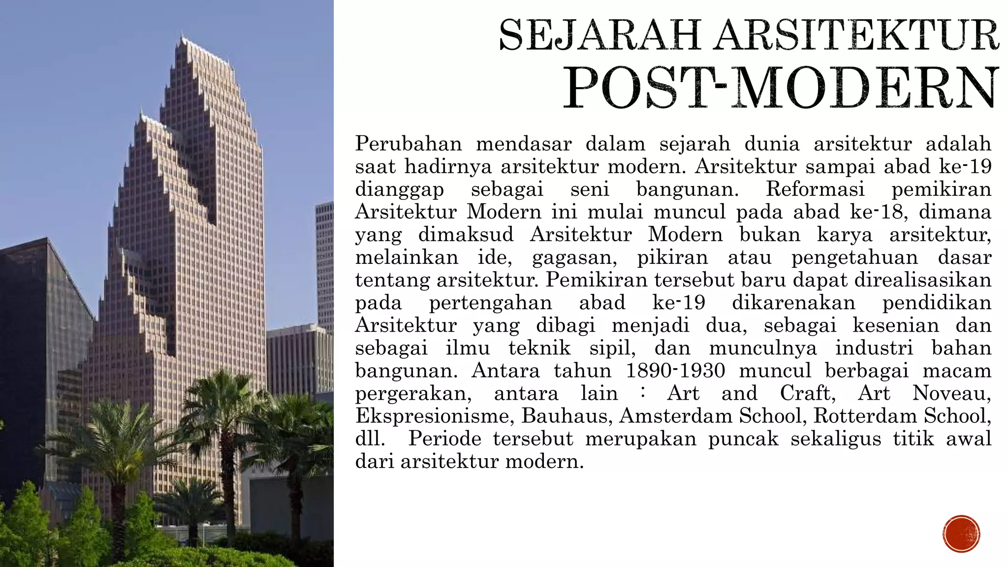 Arsitektur post modern | PPTX