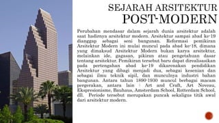Arsitektur post modern | PPTX