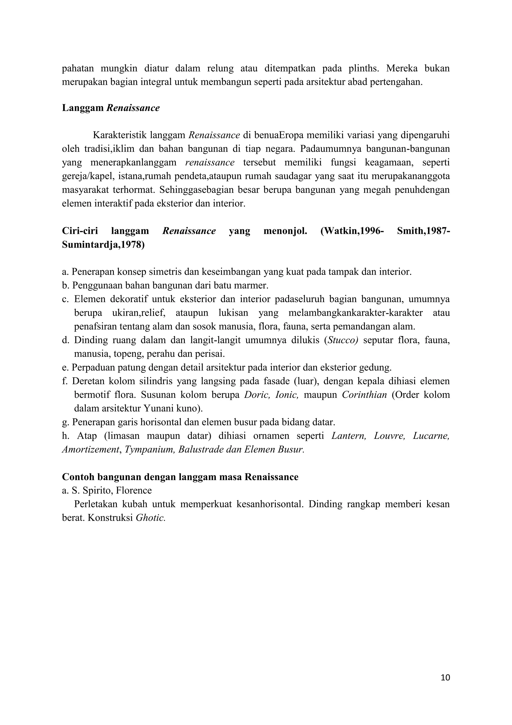 Arsitektur renaissance | DOCX