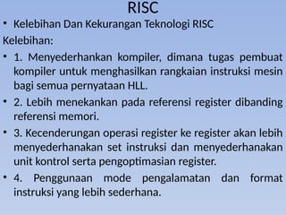 ARSITEKTUR RISC DAN CISC_arstektur dan organisasi | PPT