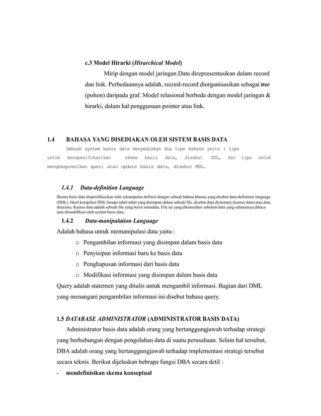 Arsitektur sistem basis data | PDF