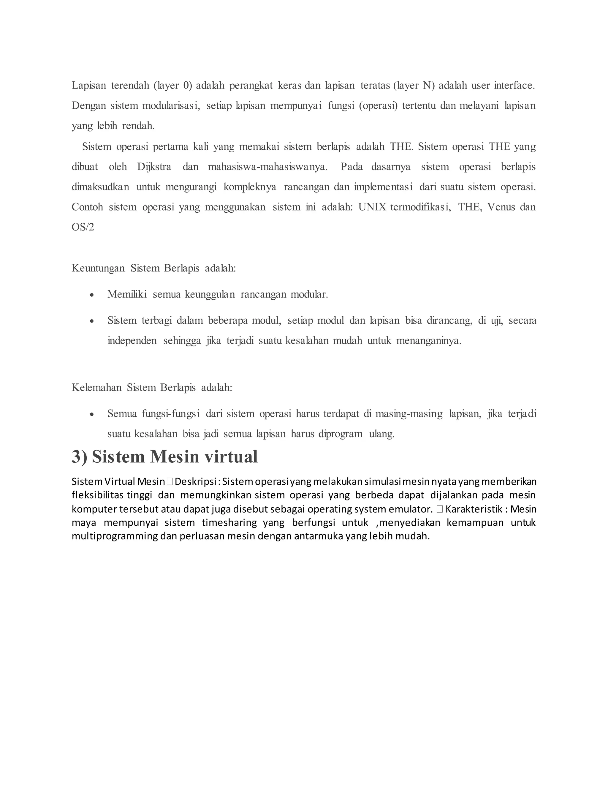Arsitektur sistem operasi | DOCX