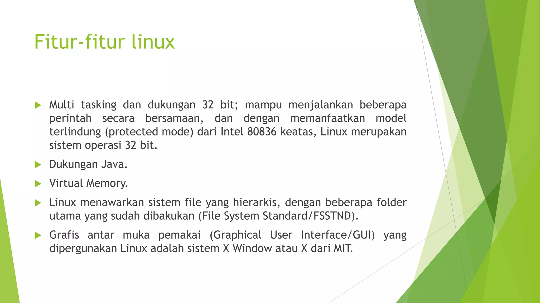 Arsitektur sistem operasi linux. | PPTX