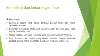 Arsitektur sistem operasi linux. | PPTX