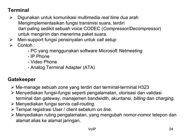 ARSITEKTUR VOIP | PPT