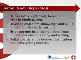 Akron Ready Steps Kick Off | PPT