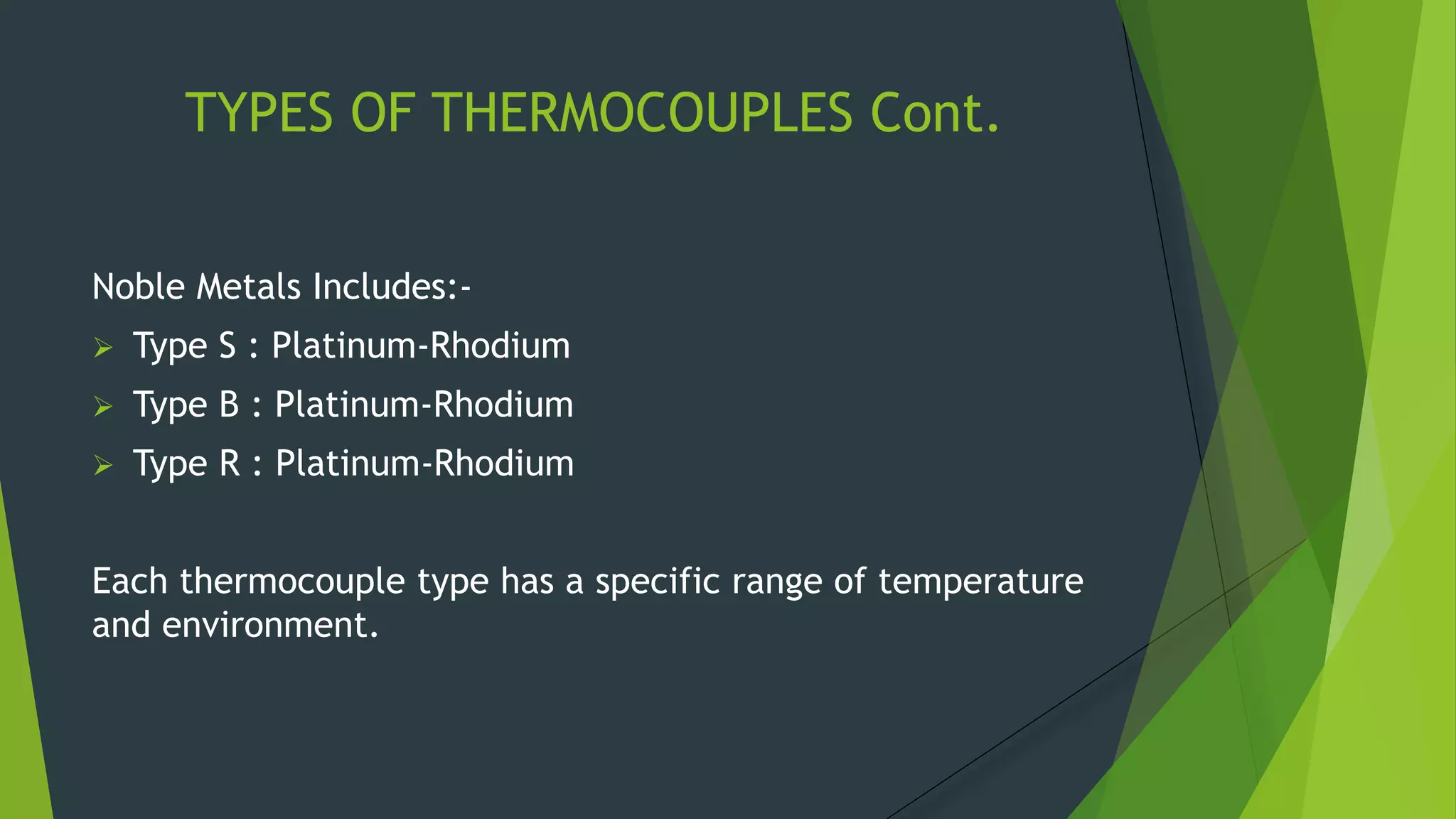 Thermo-couple as a Transducers | PPTX