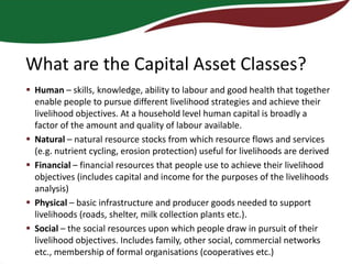 An introduction to the sustainable livelihoods framework | PPTX