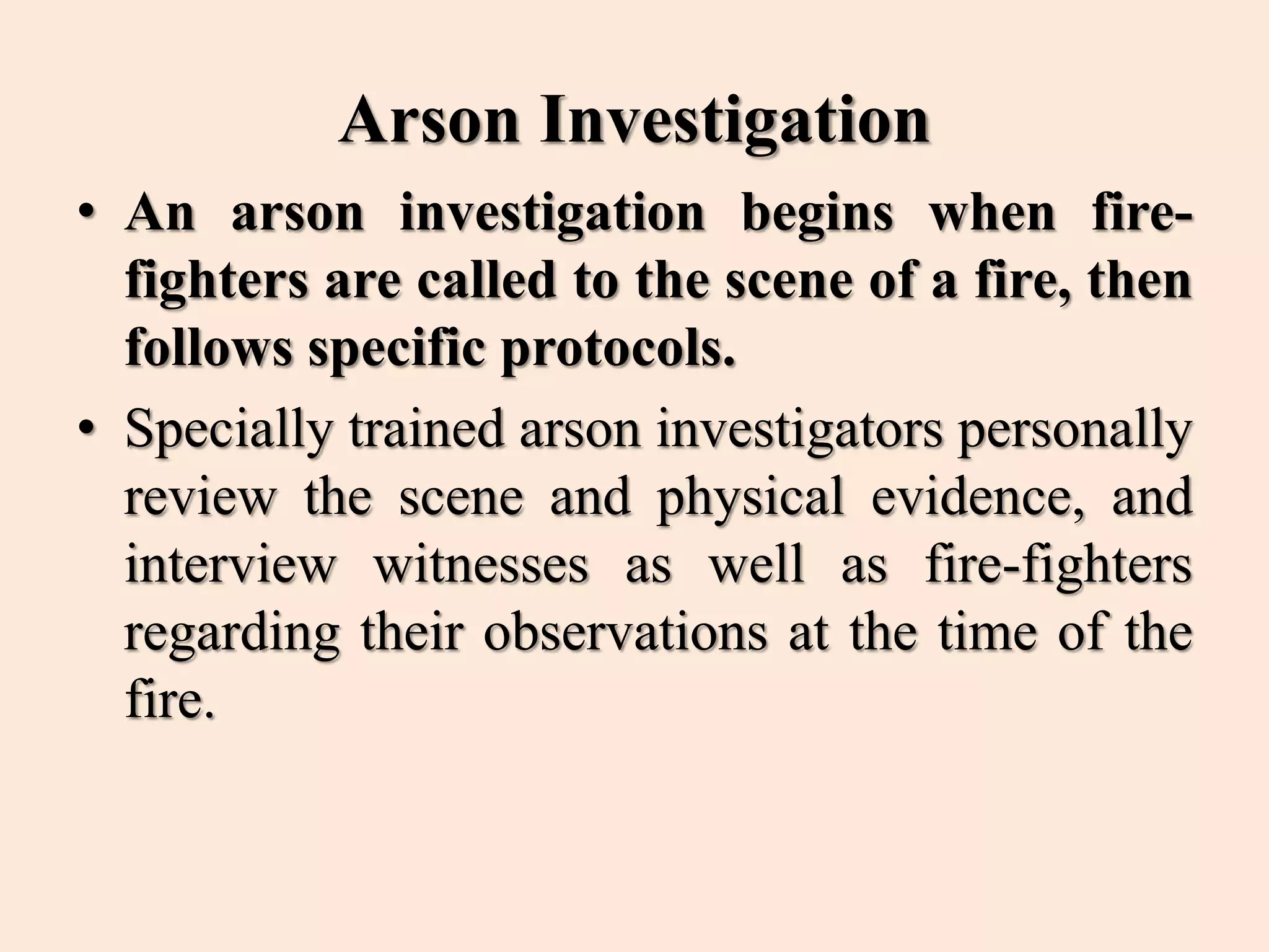 Arson | PPTX