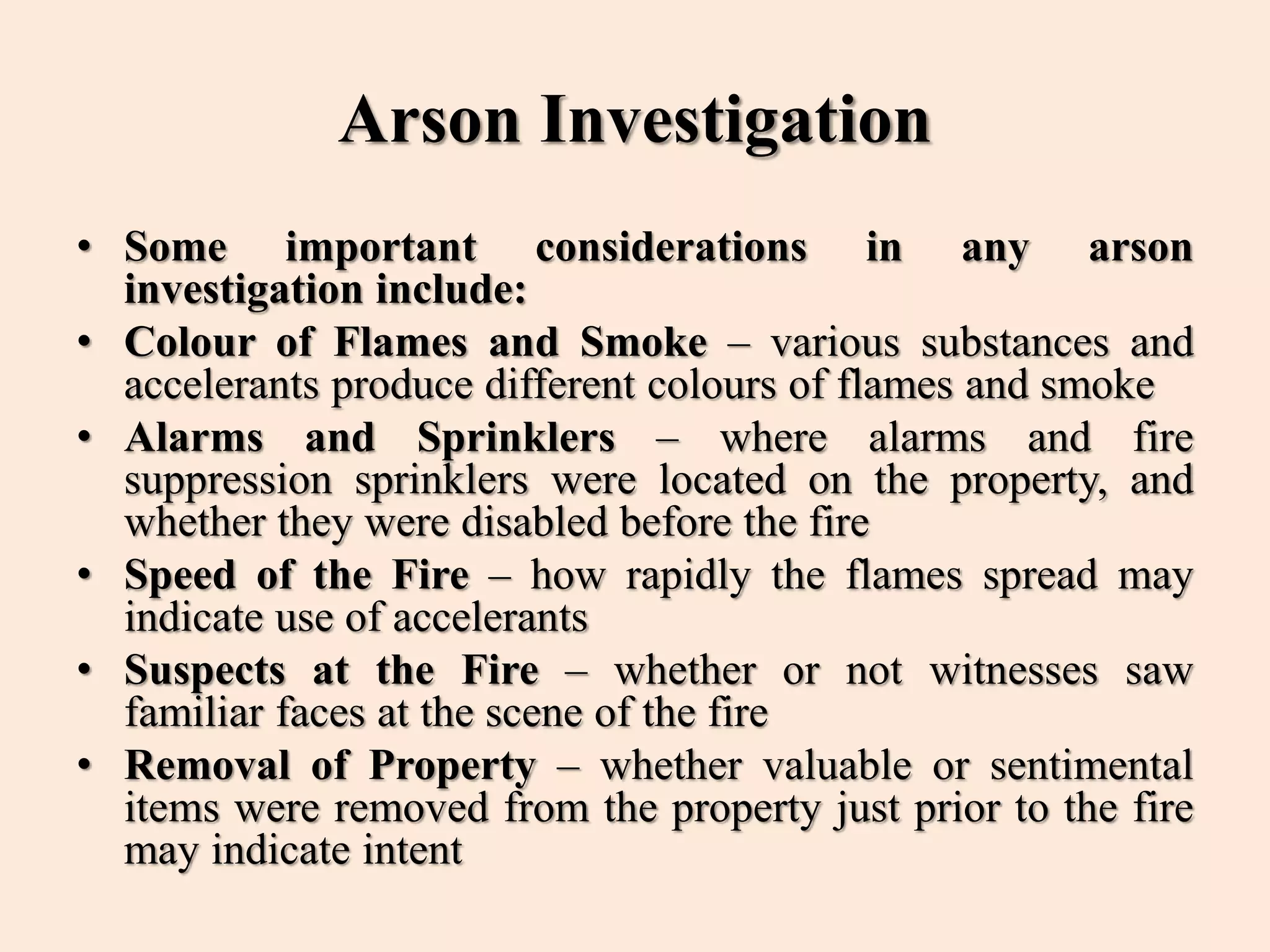 Arson | PPTX