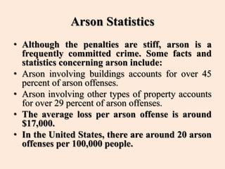 Arson | PPTX