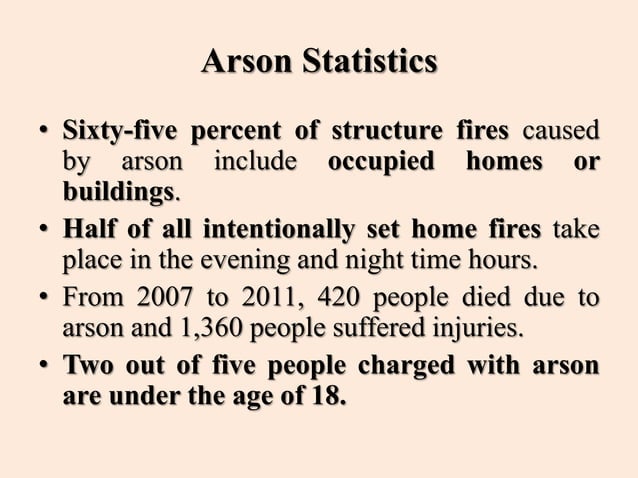 Arson | PPTX