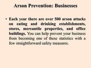 Arson | PPTX