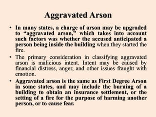 Arson | PPTX