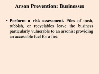 Arson | PPTX