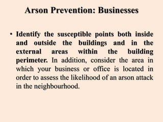 Arson | PPTX