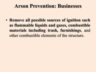 Arson | PPT