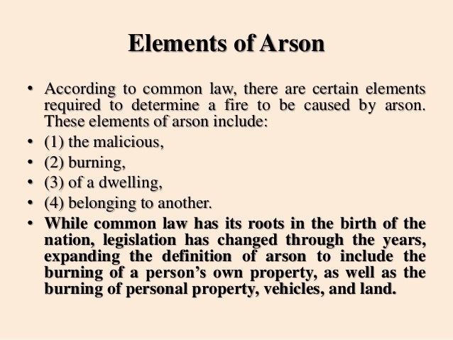 Arson