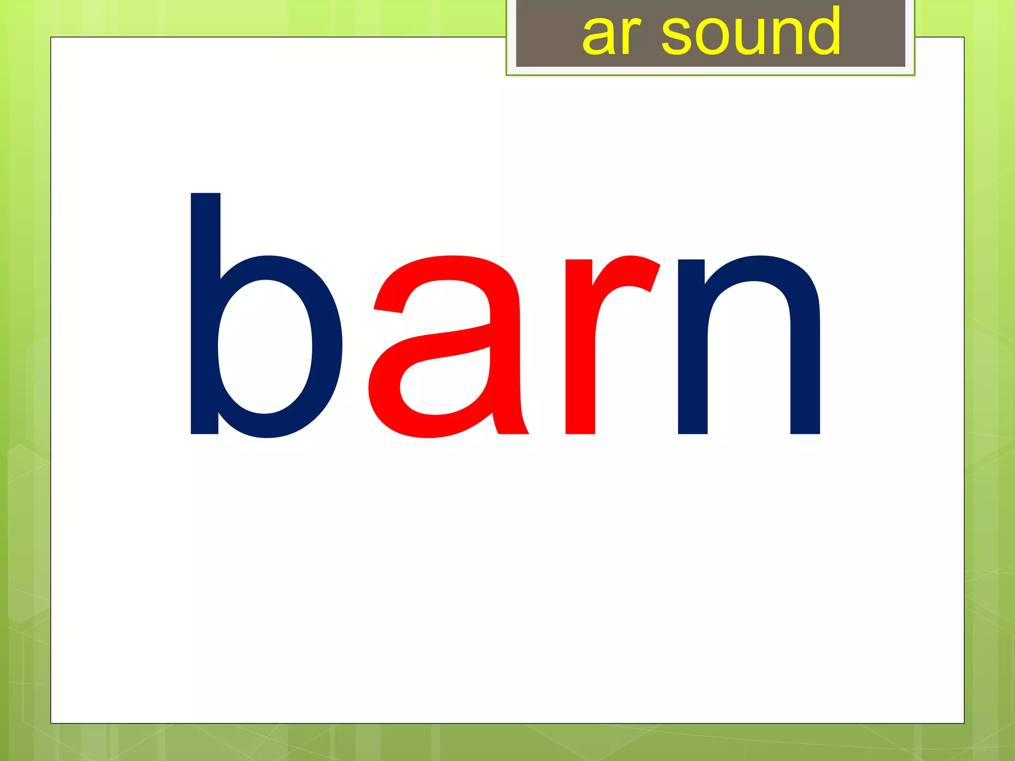 ar phonic sound | PPTX