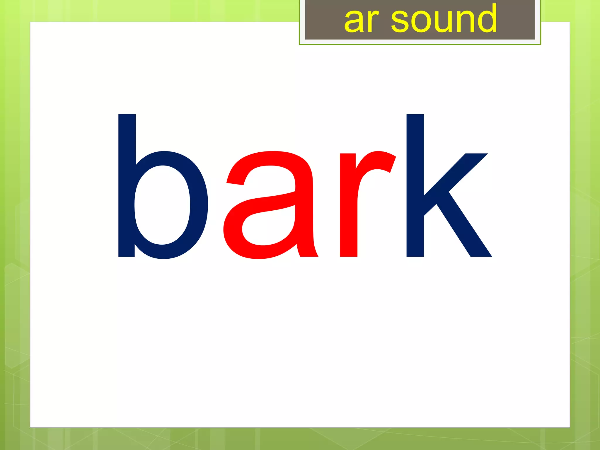 ar phonic sound | PPTX