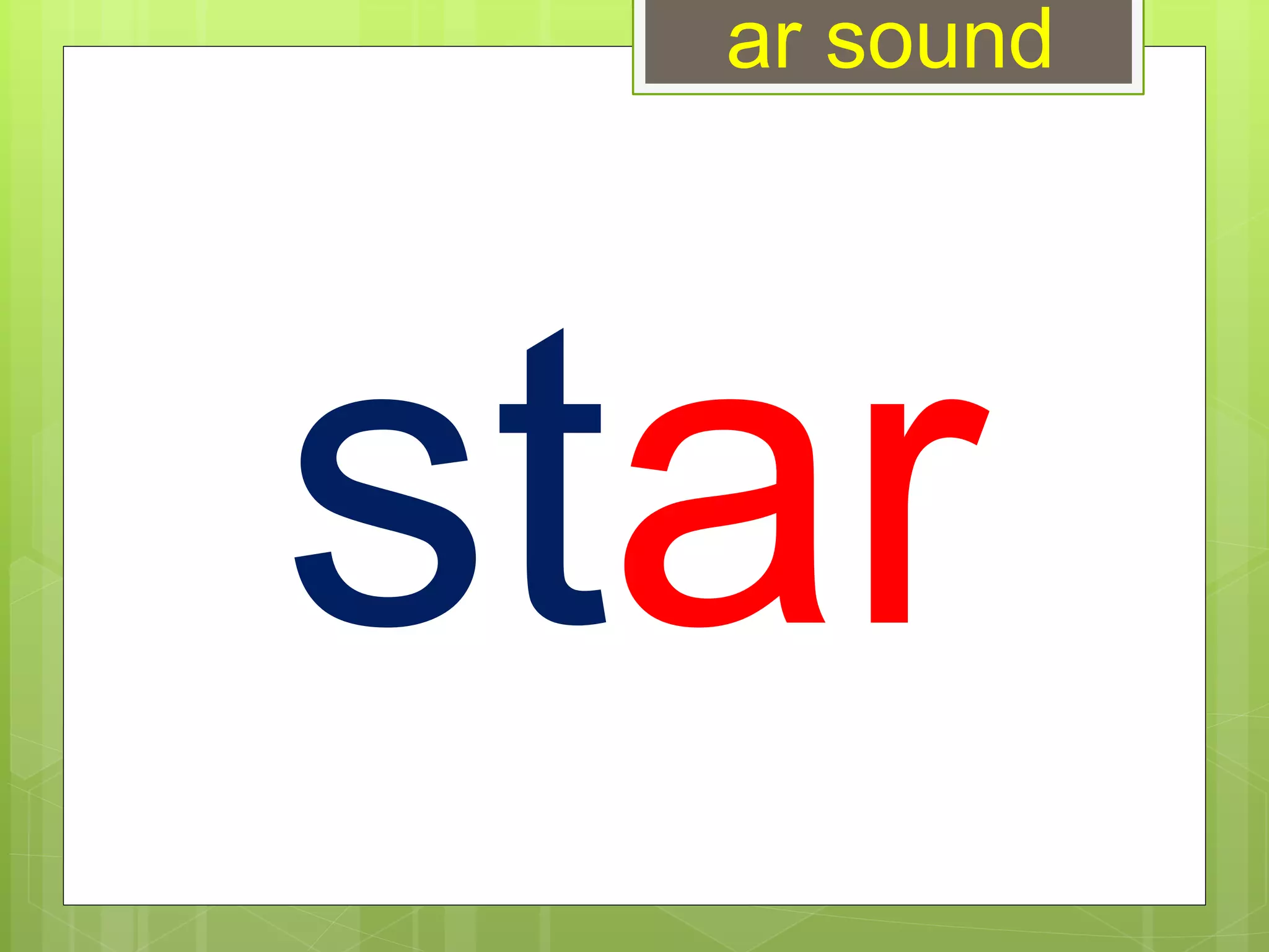 ar phonic sound | PPTX