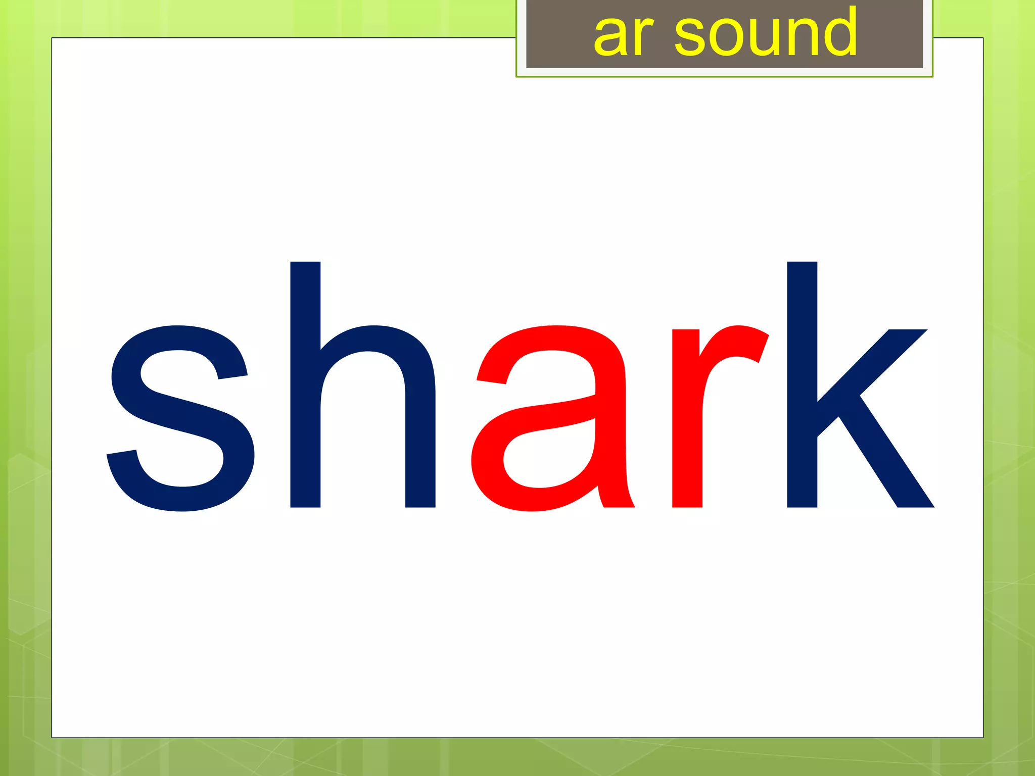 ar phonic sound | PPTX