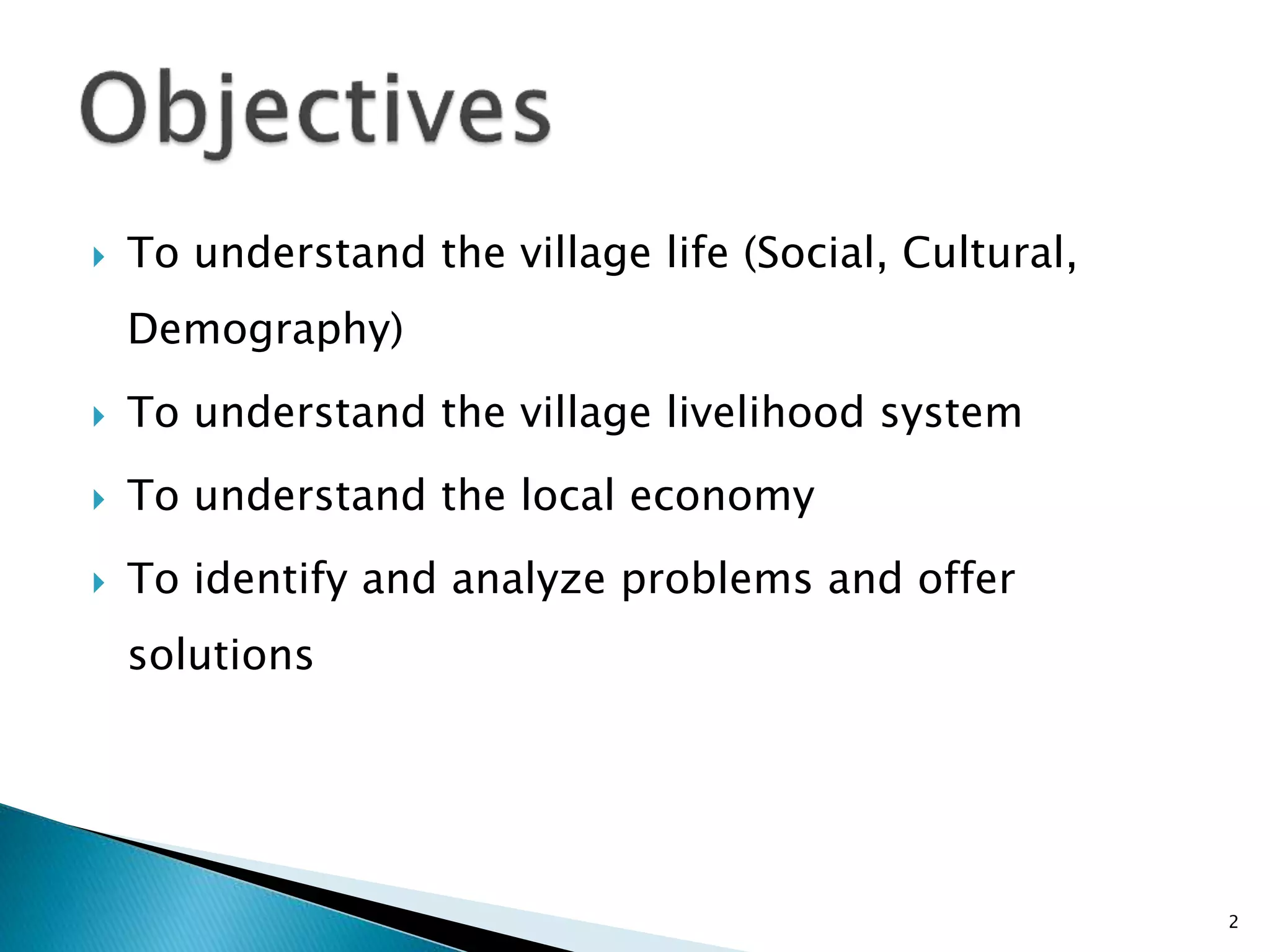 Village Study Segment | PPTX