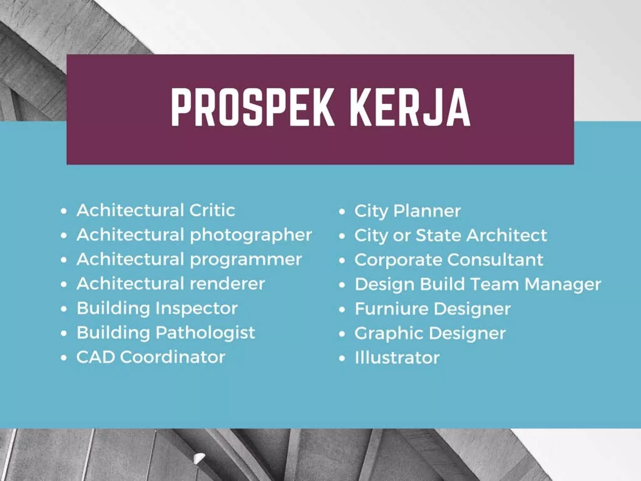 Presentasi Arsitektur, Sipil, FTSL, FSRD, dan Planologi | PDF