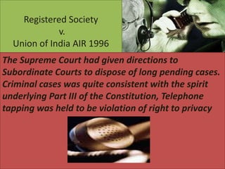 Article 21 of the Indian Consitution | PPTX