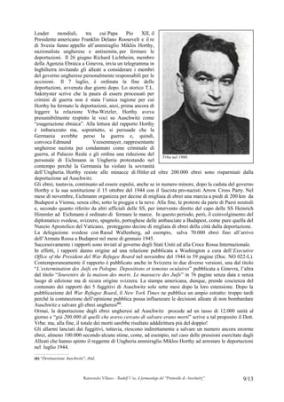 Raimondo Villano - Rudolf Vrba, farmacologo del protocollo di Auschwitz ...