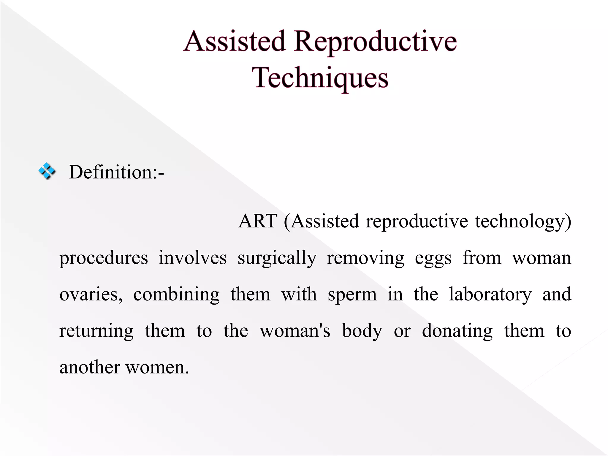 Assisted Reproductive Technology | PPTX
